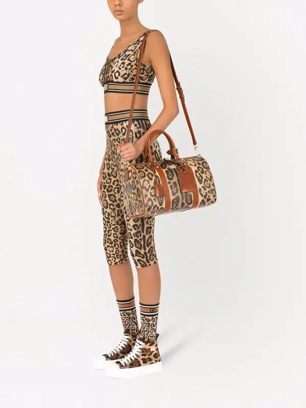 Dolce & Gabbana Crespo Leopard-print Handbag