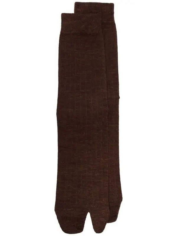MAISON MARGIELA Tabi Ribbed-knit Socks