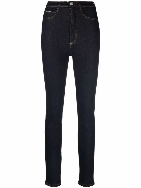 Philipp Plein Iconic High-waist Skinny Jeans