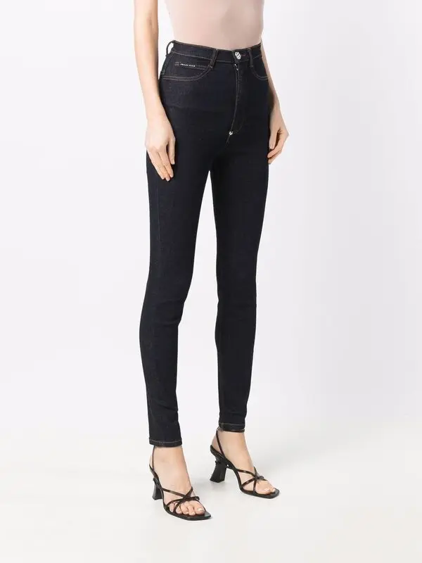 Philipp Plein Iconic High-waist Skinny Jeans