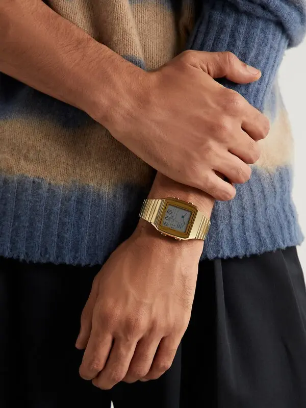 Timex® Q Reissue Lca 32.5mm -Tone Digital Watch In Gold - 30% Off