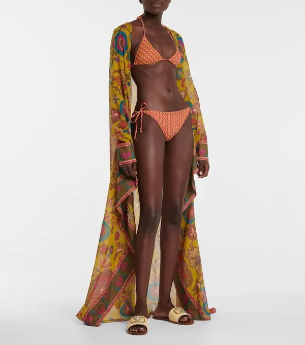 Valentino Garavani Exclusive To – Printed Cotton And Silk Kaftan