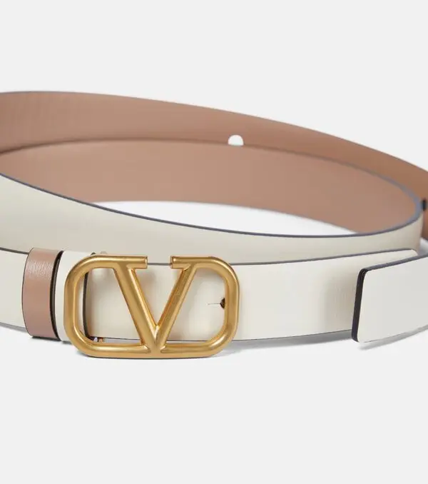 Valentino Garavani Vlogo Signature 20 Reversible Leather Belt