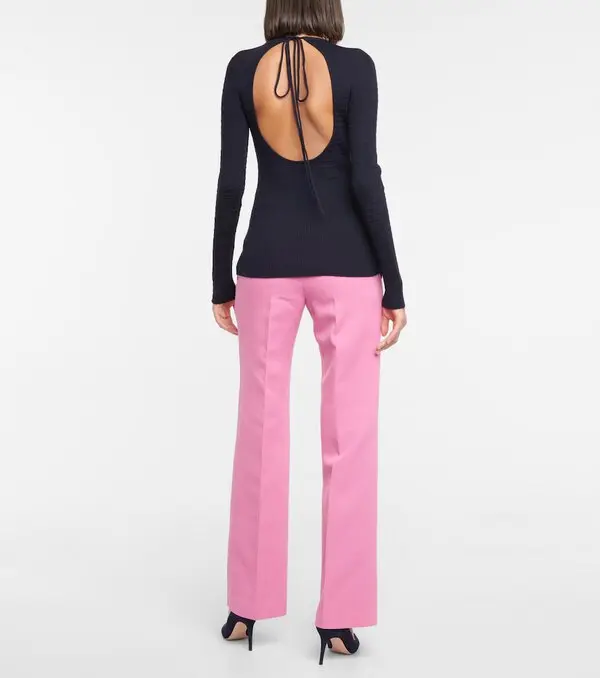 Victoria Beckham Ribbed-knit Sweater