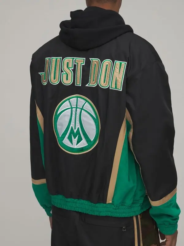 JUST DON Milwaukee Bucks Reversible Bomber Jacket