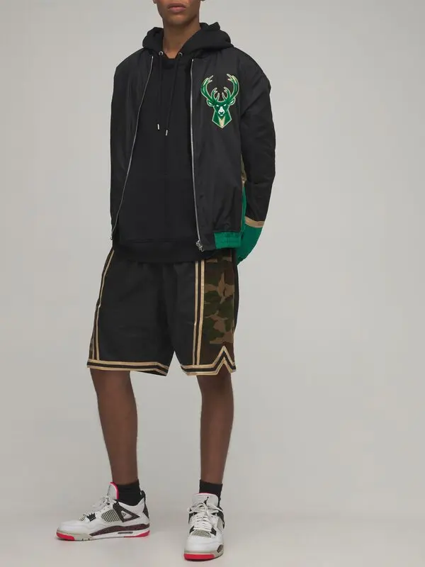 JUST DON Milwaukee Bucks Reversible Bomber Jacket