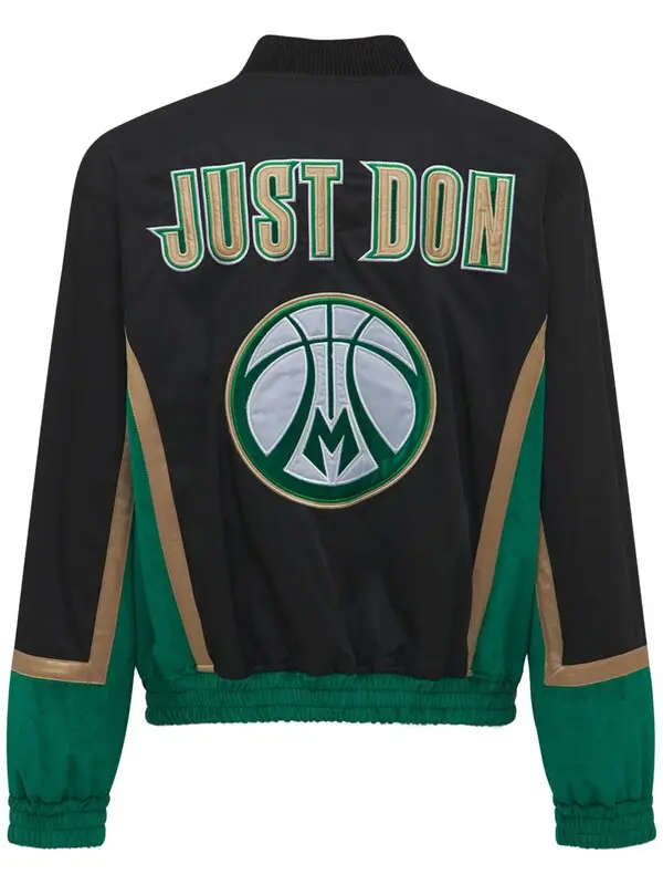 JUST DON Milwaukee Bucks Reversible Bomber Jacket