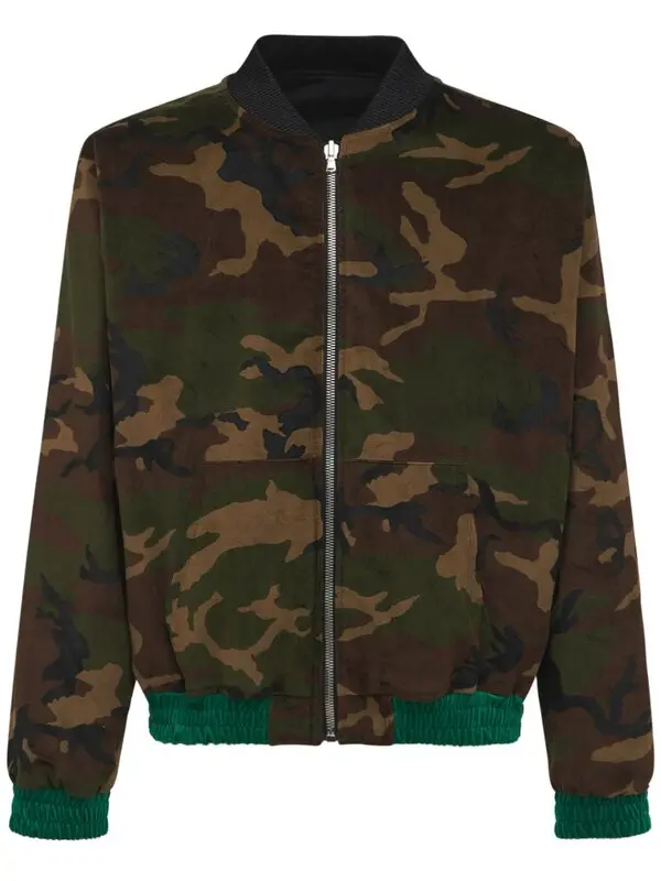 JUST DON Milwaukee Bucks Reversible Bomber Jacket