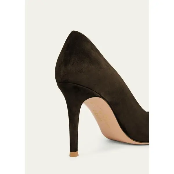 GIANVITO ROSSI 85 Pumps - Olive