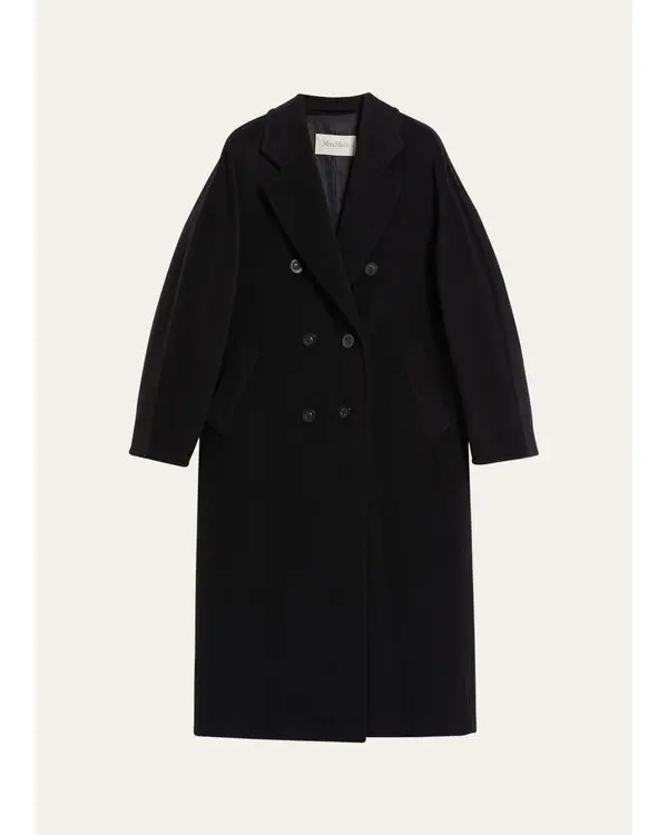 Max Mara Wool-cashmere Belted Madame Coat - Black