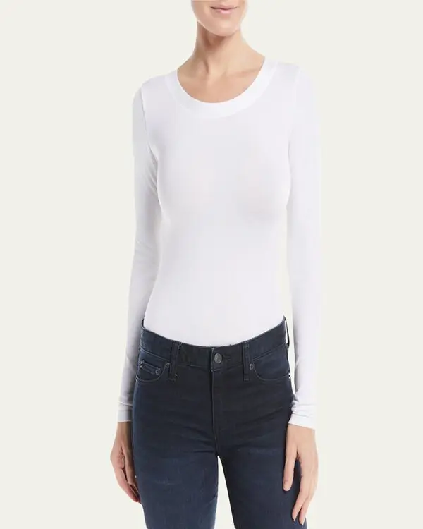 Wolford Berlin Long-sleeve Bodysuit - White