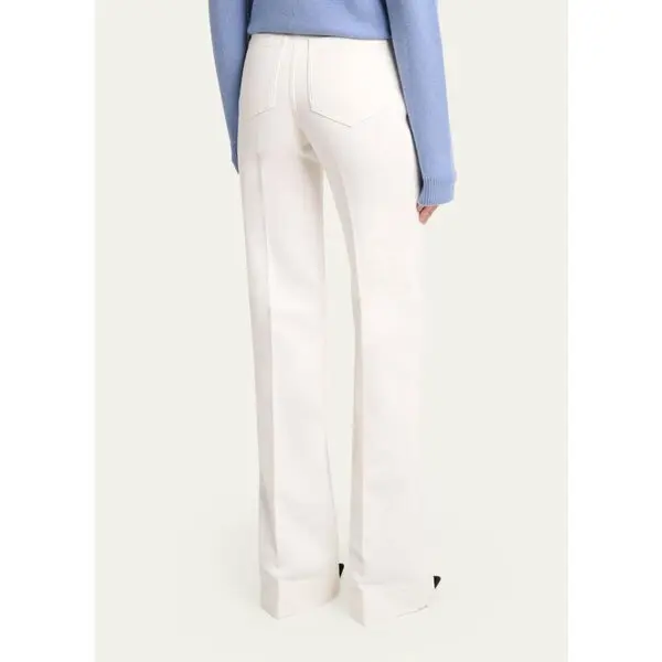 Victoria Beckham Alina Wide-leg Jeans - Washed White