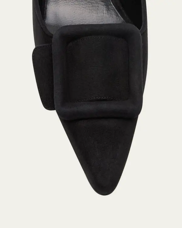Manolo Blahnik Maysale Mules - Black
