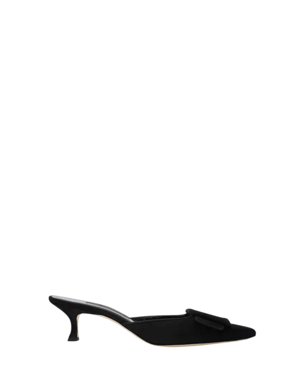Manolo Blahnik Maysale Mules - Black