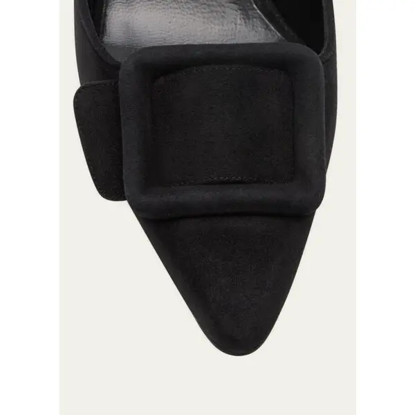 Manolo Blahnik Maysale Mules - Black