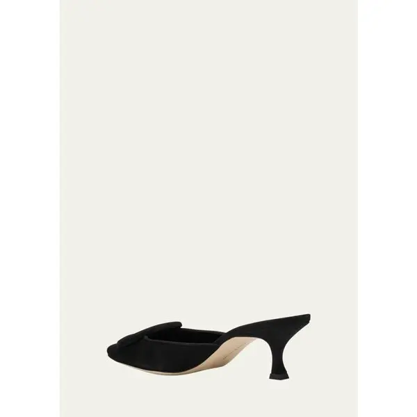 Manolo Blahnik Maysale Mules - Black