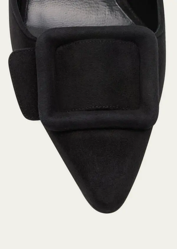 Manolo Blahnik Maysale Mules - Black
