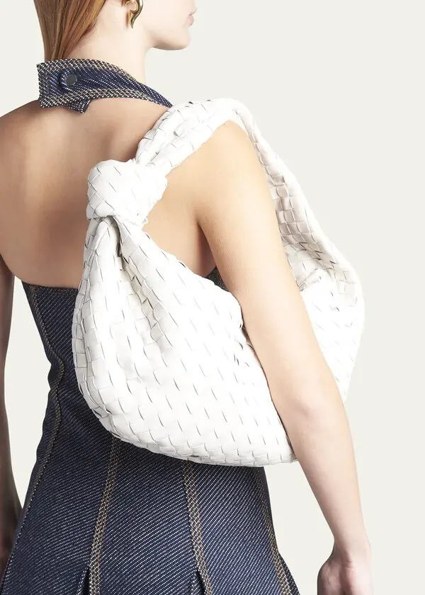 Bottega Veneta Jodie Hobo Bag - White
