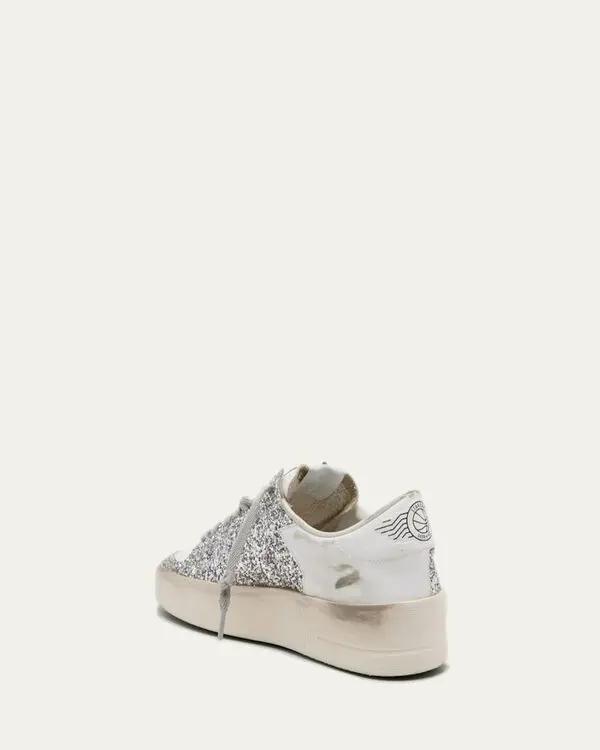 Golden Goose Stardan Low-Top Sneakers - White/Silver