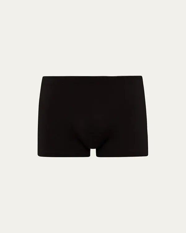 Hanro Cotton Superior Boxer Briefs - Black