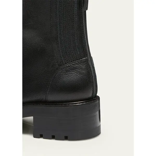 AQUAZZURA St Honore Leather Zip Booties