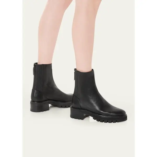 AQUAZZURA St Honore Leather Zip Booties