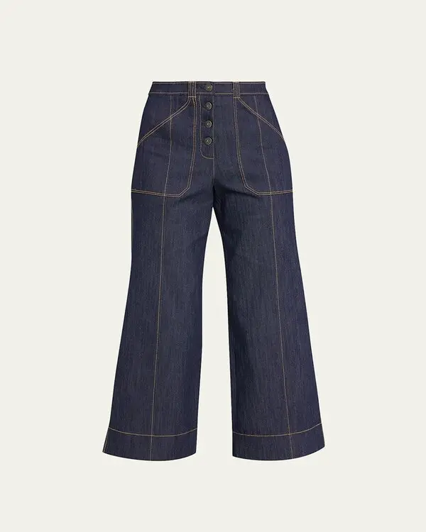 Cinq À Sept Benji Wide-leg Denim Pants