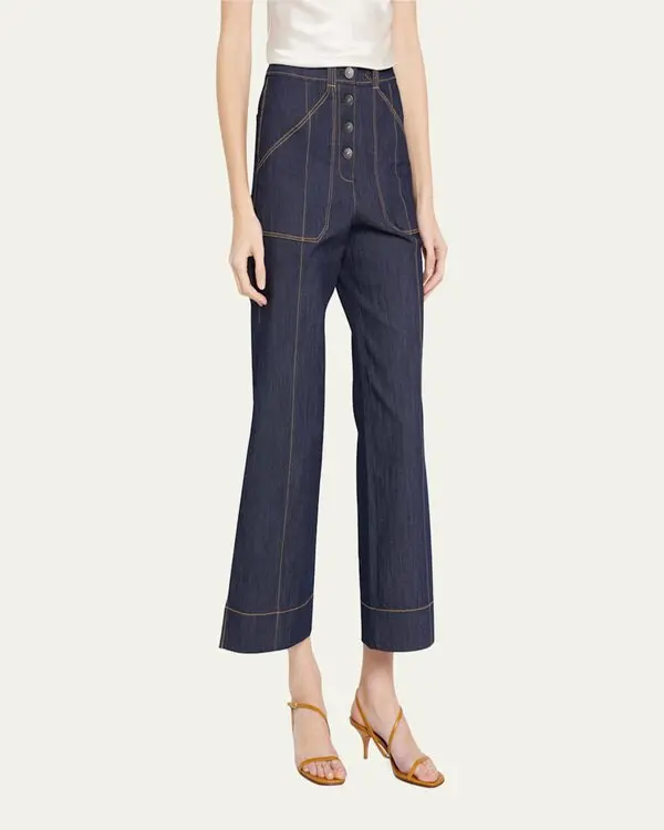 Cinq À Sept Benji Wide-leg Denim Pants