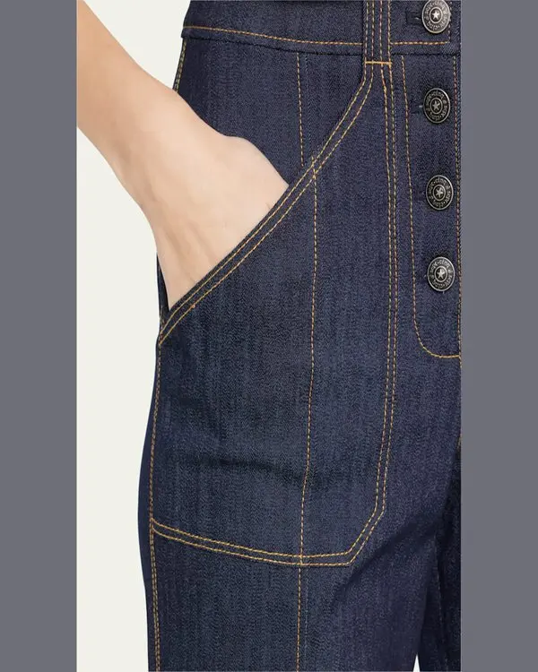 Cinq À Sept Benji Wide-leg Denim Pants