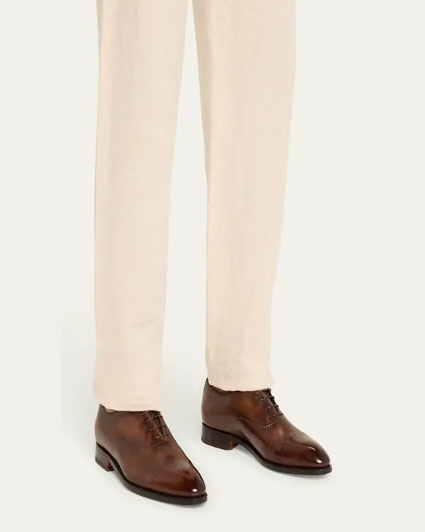 Bontoni Vittorio Cap-toe Oxfords - Medium Chocolate