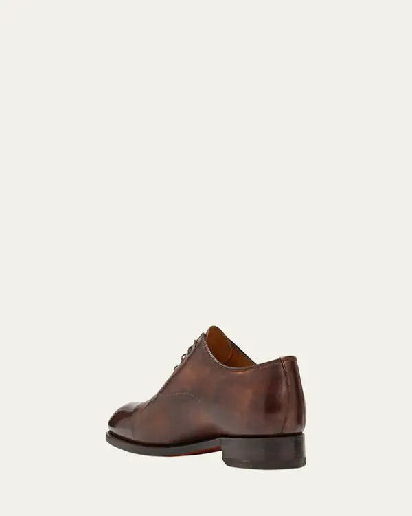 Bontoni Vittorio Cap-toe Oxfords - Medium Chocolate