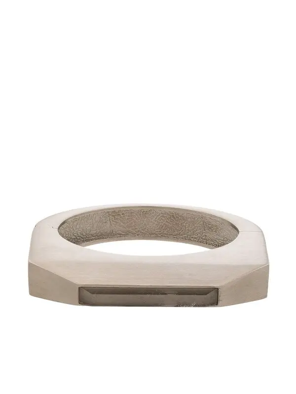Rick Owens Crystal-Embellished Bangle Bracelet - Silver | Editorialist