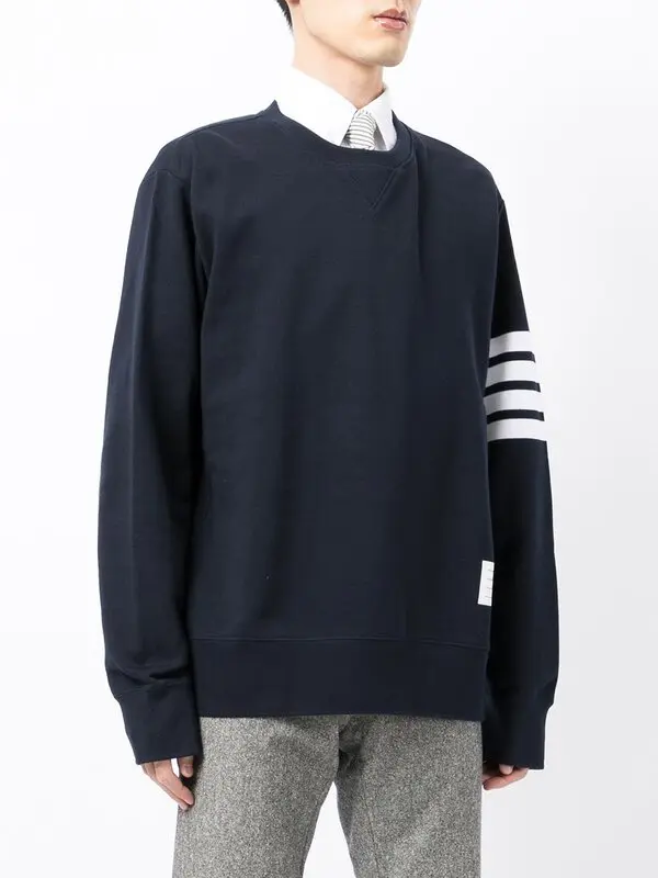 Thom Browne 4-bar Stripe Sweatshirt - Blue