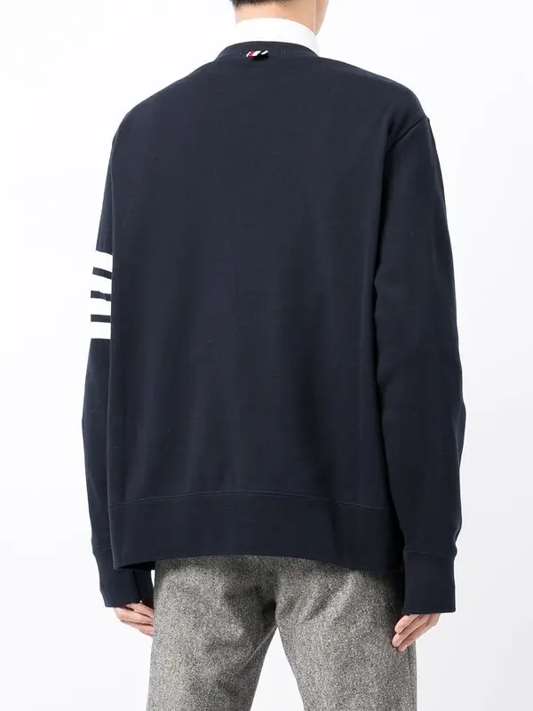 Thom Browne 4-bar Stripe Sweatshirt - Blue