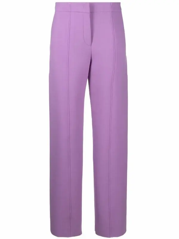 FERRAGAMO Straight-leg Trousers - Purple