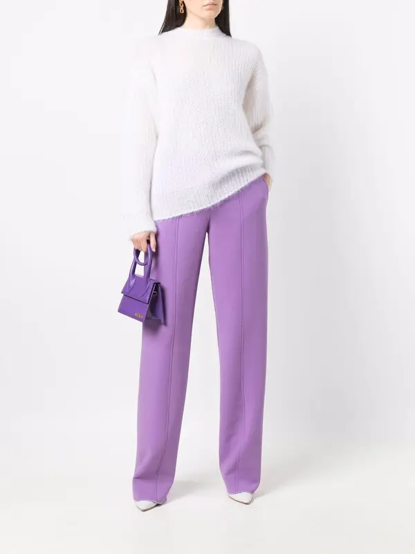 FERRAGAMO Straight-leg Trousers - Purple