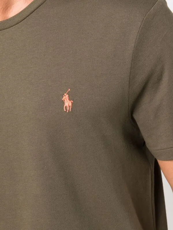 Polo Ralph Lauren Embroidered-logo Short-sleeve T-shirt - Green