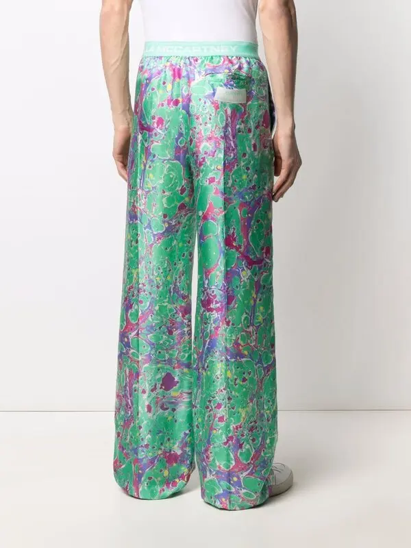 Stella McCartney X Ed Curtis Oil Swirl Trousers