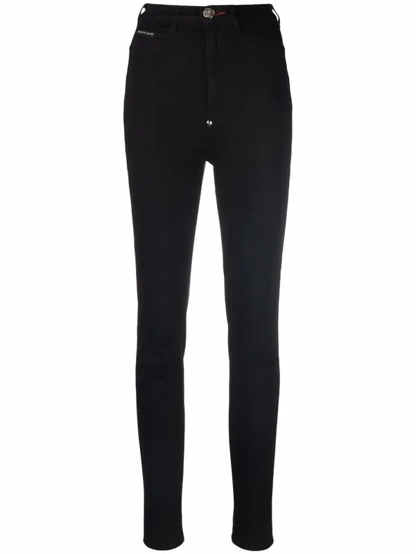 Philipp Plein Super High Waist Skinny Jeans - Black