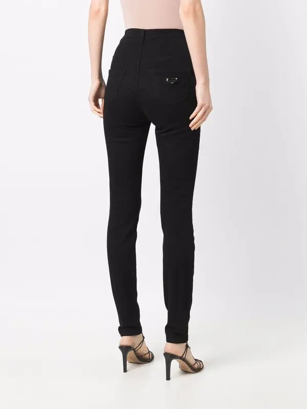 Philipp Plein Super High Waist Skinny Jeans - Black