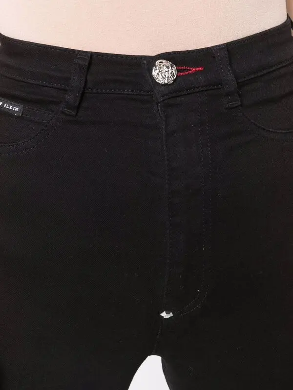 Philipp Plein Super High Waist Skinny Jeans - Black