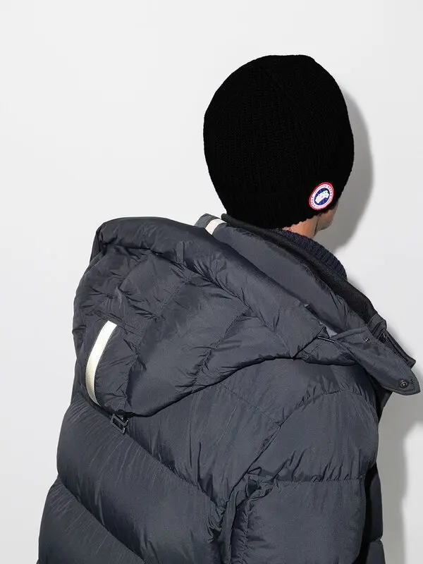 Canada Goose Arctic Disc Ribbed-knit Beanie - Black