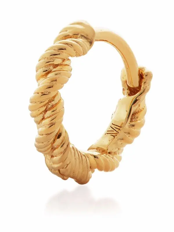 Monica Vinader Corda Huggie Earrings - Gold