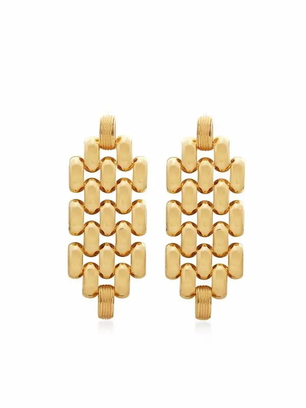 Monica Vinader Heirloom Chain Cocktail Earrings - Gold