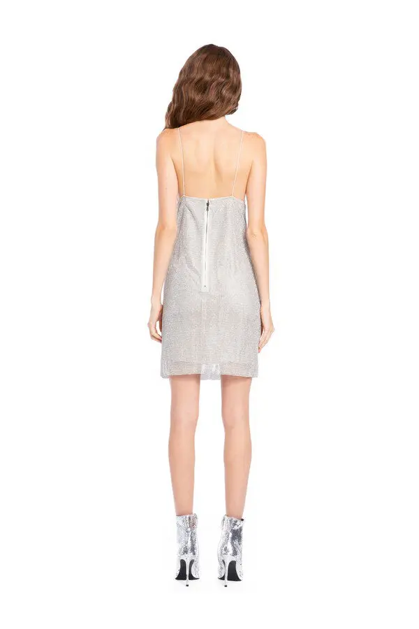 Alice + Olivia Harmony Crystal Mini Dress