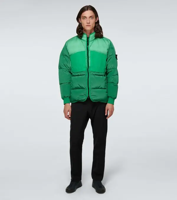 Stone Island Modified Panama 6/3 Ht Nylon Down-Tc Jacket - Green