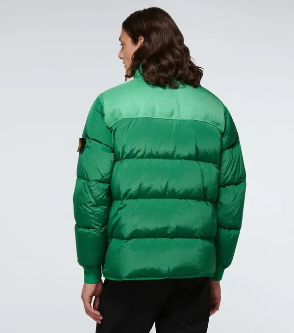 Stone Island Modified Panama 6/3 Ht Nylon Down-Tc Jacket - Green