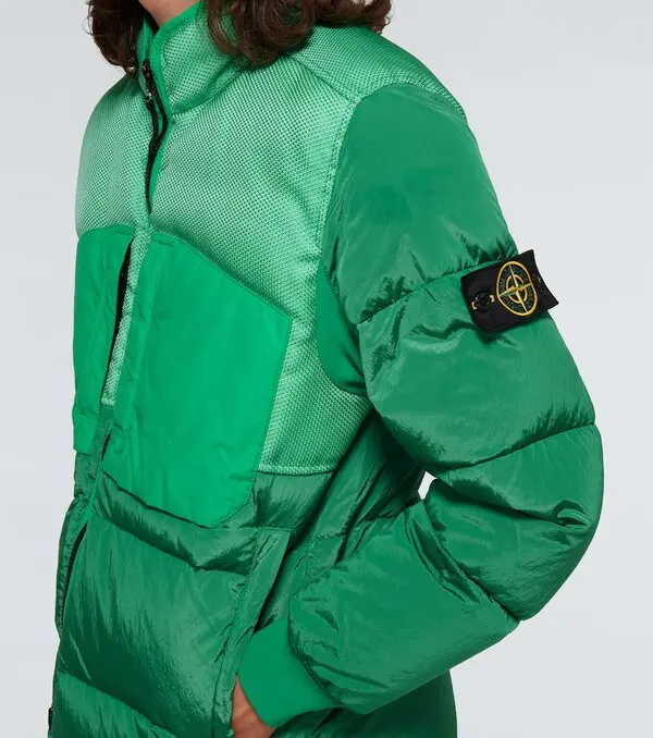 Stone Island Modified Panama 6/3 Ht Nylon Down-Tc Jacket - Green