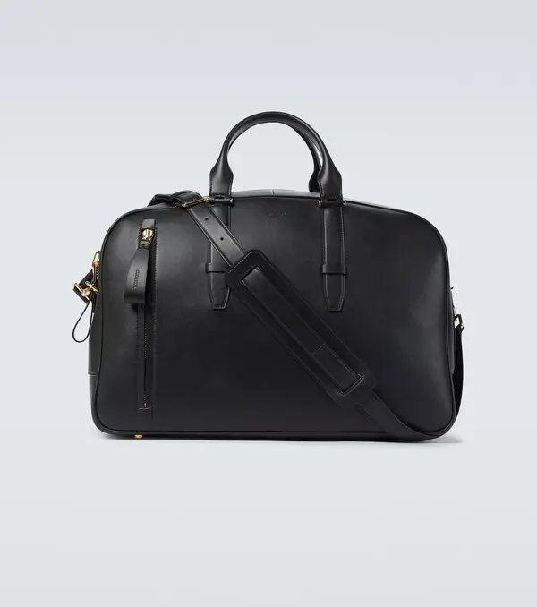 Sac Mallette Tom Ford Buckley En Cuir Noir - Unisexe, état D'occasion