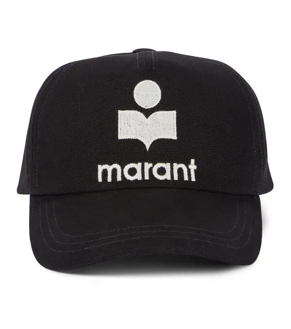 Isabel Marant Tyron Cotton Baseball Cap - Black